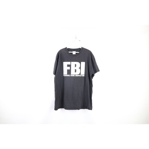 Vintage | Shirts | Vintage 9s Mens Large Faded Spell Out Fbi Federal ...